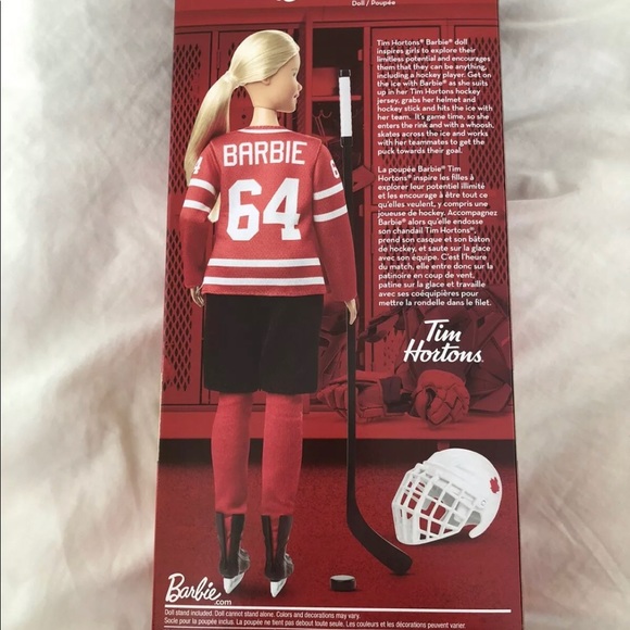 Mattel | Toys | New Tim Hortons Barbie Hockey Player Doll Toy | Poshmark